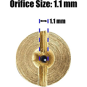 RIDGE WASHER 1.1 mm Foam Cannon Orifice Nozzle, Universal Thread Tips for Snow Foam Lance, 2-Pack