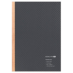 KOKUYO Me Notebook, B 6mm Ruled, B6, 70 Sheets, 26 Lines, Grayish Black, Japan Import (KME-NB668DM)