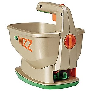 Scotts Wizz Spreader - Handheld Power Spreader, Use Year-Round, Covers Up to 2,500 sq. ft., Brown