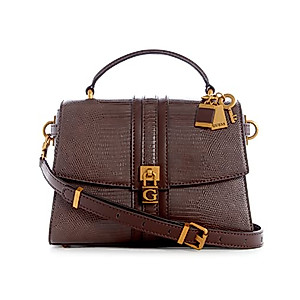 GUESS Ginevra Top Handle Flap, Brown