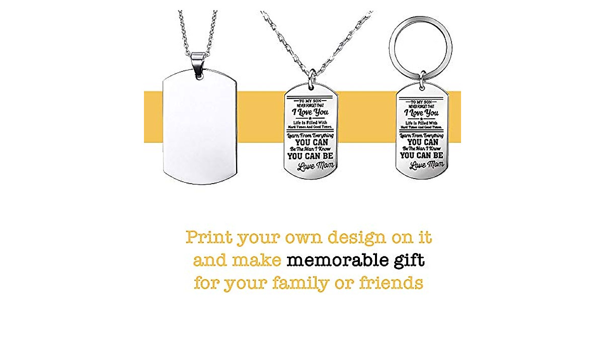 BELMAKS 100 PCS Military Dog Tags - Stainless Steel