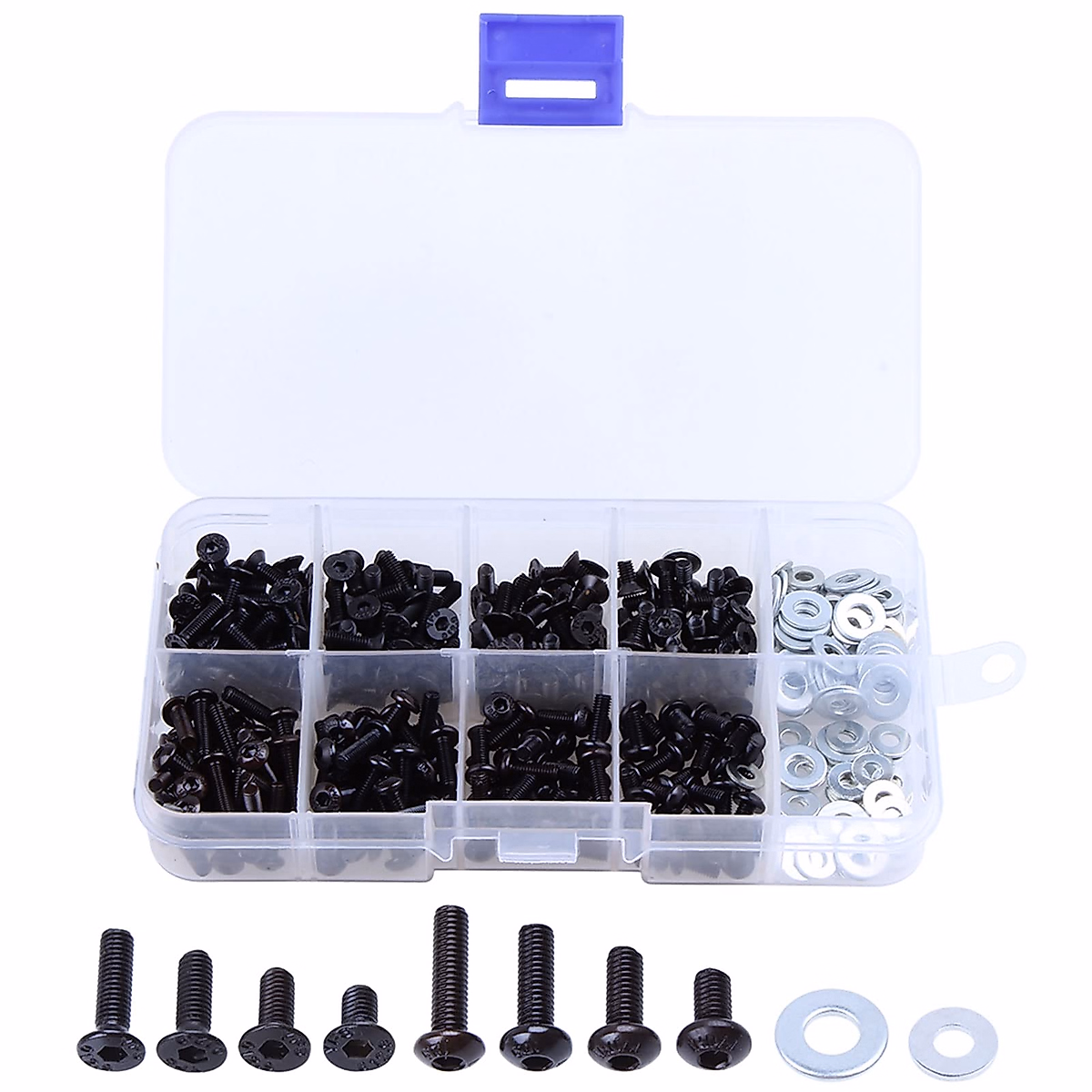 RC Tool Kit & Screw Kit Hardware Set (Flat, Phillips, Hex), Pliers, Wrench, Repair Tools for Quadcopter Drone Airplane Accessories Compatible with Traxxas Arrma Axial Redcat Losi Models