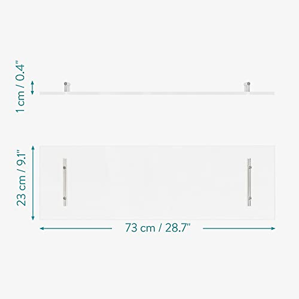Navaris Acrylic Bath Tray - Bathtub Caddy Bridge Shelf Rack for Wine Glass Book Phone Tablet eReader Bathing Accessories with Handles - 28.7" x 9.1"