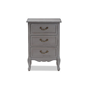 Baxton Studio Nightstands, Gray