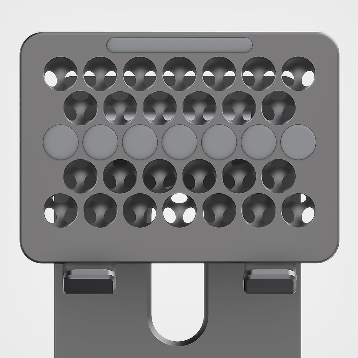 DREWCHAN Stand Holder for Desk Adjustable Aluminum Stand Holder Unversal Cell Phone Dock Home Office Desk Accessories Compatible with iPad Pro 11, 12.9/iPad 10.9 10th; Surface Pro (Grey)