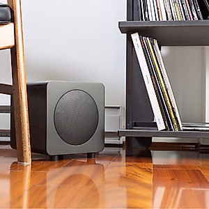 Kanto SUB8VMW Sealed Powered Subwoofer | 300W Peak Power | 8" Woofer | Matte White