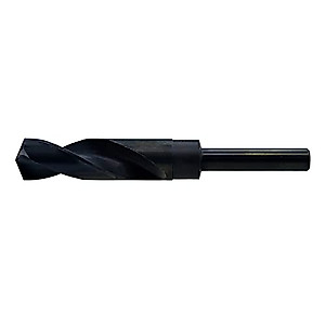 MAXTOOL 3/4" Silver and Deming Drill Bits HSS M2 S & D Drill Bits Prentice Twist Drills Black Oxide 1/2" Reduced Shank 6" OAL; SD02B00R048