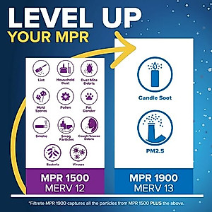 Filtrete 20x20x1 AC Furnace Air Filter, MERV 12, MPR 1500, CERTIFIED asthma & allergy friendly, 3 Month Pleated 1-Inch Electrostatic Air Cleaning Filter, Pack of 2 (Actual Size 19.69x19.69x0.78 in)