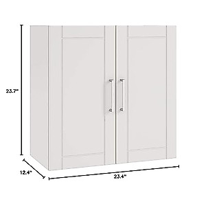 SystemBuild Callahan 24" Wall Cabinet in White