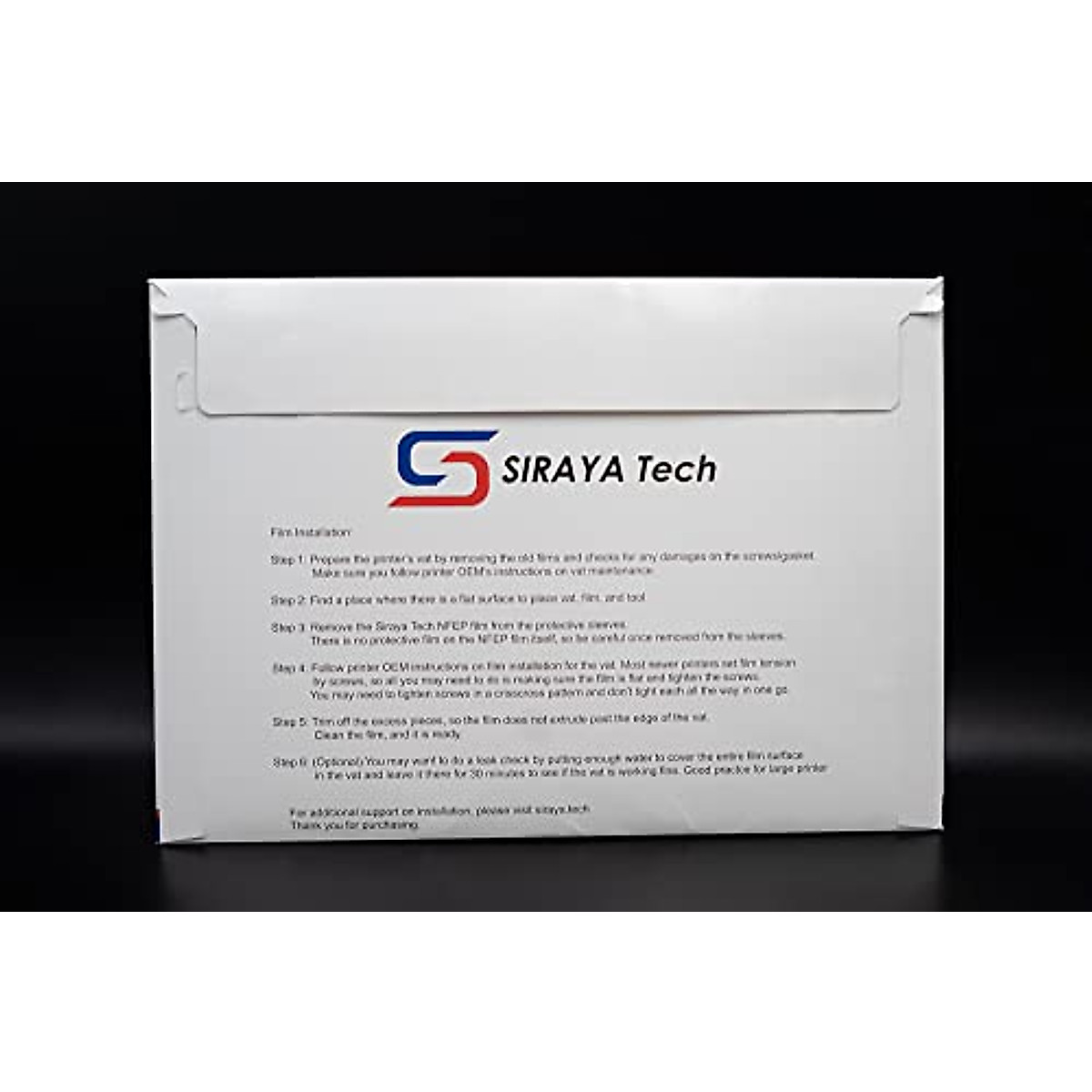 Siraya Tech 2 Pcs NFEP Film - A4 Size (210 X 297mm) Better Durability Fewer Layer Lines Accurate Print Results Great for Resin Printing Better Performance Over FEP for LCD DLP 3D Printers