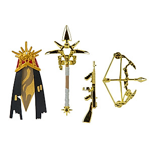 FORTNITE ORO (Master Grade) - 4-Inch Articulated Figure with Back Bling, Harvesting Tool, and Weapons