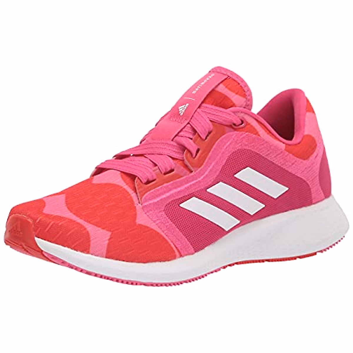 adidas Women's Edge Lux 4 x Marimekko Running Shoe, Team Real Magenta/White/Vivid Red, 6