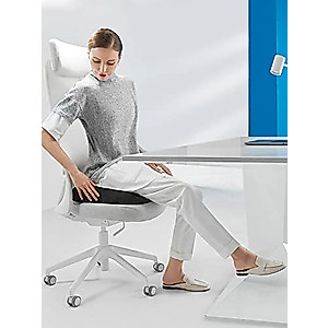 Easy-you Office Chair Black Seat Cushion, Memory Foam Seat Cushion for Long Sitting Hours on Office & Home Chair