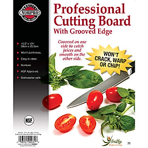 Norpro Professional Cutting Board, 15.5 in x 10 in