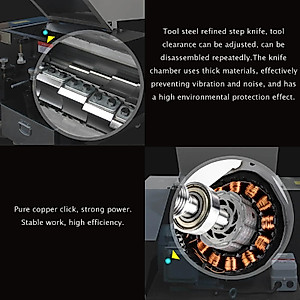 INTSUPERMAI 4KW Plastic Shredder Crusher Recycling Heavy Duty Plastic Bottle Crusher Granulator Disintegrator Heavy Duty Chipper Shredder for Plastic Bottle, Wood, Rubber 220V Three-phase Electricity