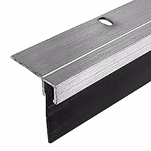 Door Bottom Sweep 1” W with Neoprene Sweep 13/16”h Exposed, 1.65” Total Height (#71518) (48")