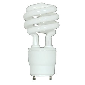 Satco S8207 26 Watt (120 Watt) 1750 Lumens Mini Spiral CFL Soft White 2700K GU24 Base Light Bulb