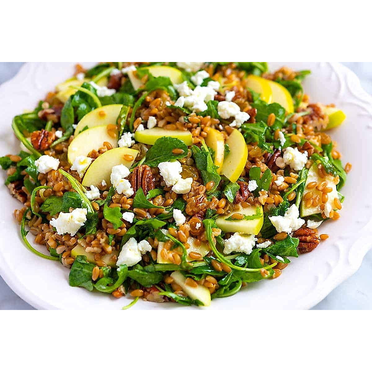 Organic Italian Pearled Farro - Raw, Non-GMO, Vegan, Bulk, Protein, Fiber Rich (5LB)