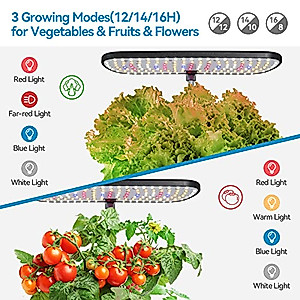 KioGro Hydroponics Growing System, 12 Pods Herb Garden Kit Indoor with 139 LED Grow Light Gardening System, Automatic Timer, Height Adjustable, 4L Water Tank for Home