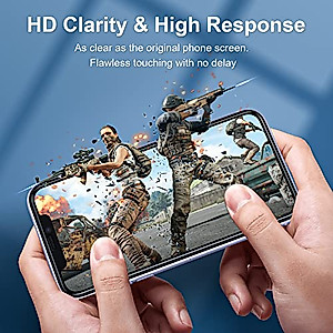 JETech Shatterproof Screen Protector for iPhone 11/iPhone XR 6.1-Inch, Full Coverage Military Grade Diamond Hard Tempered Glass Film with Easy Installation Tool, 2-Pack