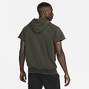 NIke Jordan Dri-FIT Zion Men's Cutoff Hoodie (Medium, Black/White)