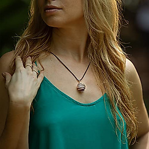 Amethyst Tumbled Wrapped Pendant by Ayana Crystals – Authentic February Birthstone, Handcrafted Pendant for Spiritual Healing and Emotional Balance