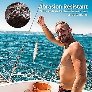 Clear Fishing Wire, 1640FT Fishing Line Clear Invisible Hanging Wire Strong Nylon String Supports 40 Pounds for Balloon Garland Hanging Decorations