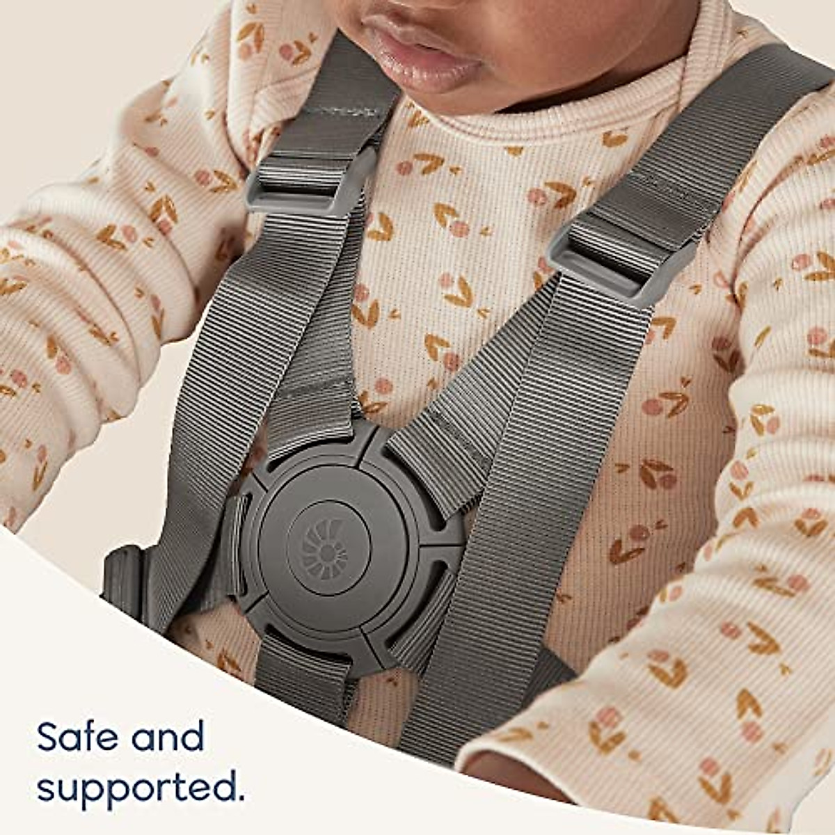 Ergobaby Evolve Baby Essentials Portable High Chair, Dark Wood