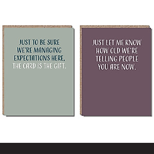 Modern Wit Happy Birthday Card - Single 4.25 X 5.5 Greeting Card With Envelope, Blank Inside, Funny Cards For Men And Women, Funny Birthday Cards For Men And Women