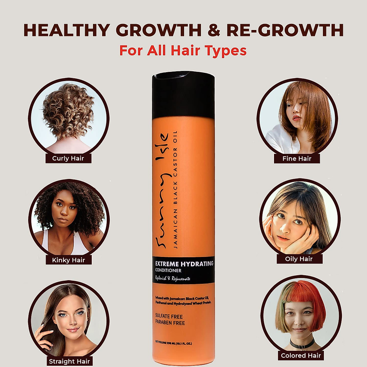 Sunny Isle Jamaican Black Castor Oil Extreme Hydrating Conditioner, Orange, 10 Fluid Ounce, Packaging May Vary