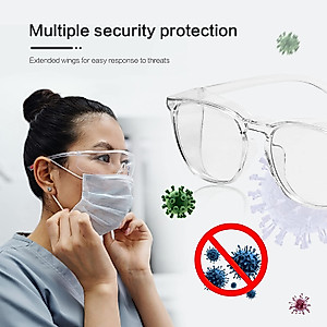 Zoldag Safety Glasses Anti Fog Safety Goggles for Nurses,Blue Light Blocking Glasses Protective Eyewear for Women Nurses