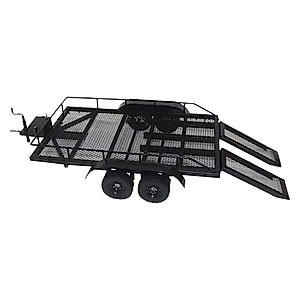 Goolsky Heavy-Duty Trailer Cargo Carrier Metal Kit for 1/10 Traxxas HSP Redcat RC4WD Tamiya Axial SCX10 D90 HPI RC Crawler Car DIY