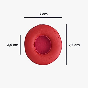 kwmobile Replacement Ear Pads Compatible with Beats Solo 2 Wireless/Solo 3 Wireless - Earpads Set for Headphones - Orange