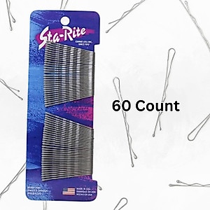 Sta-Rite Bobby Pins 1353 Silver 60 count