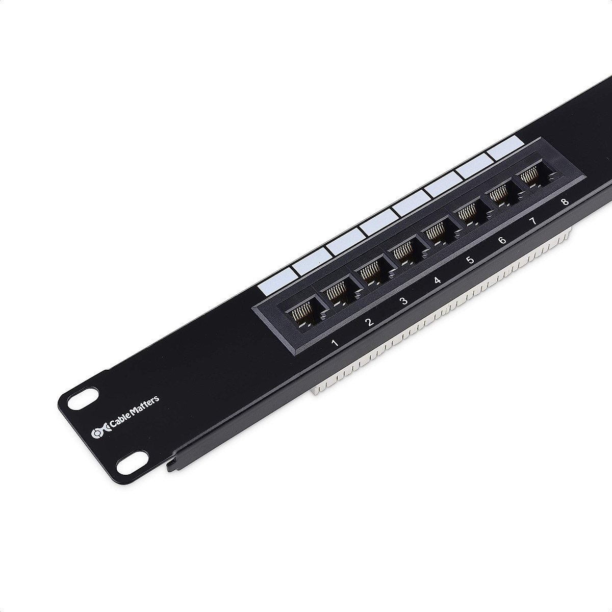 Cable Matters UL Listed Rackmount or Wall Mount 16 Port Patch Panel (RJ45 Patch Panel)
