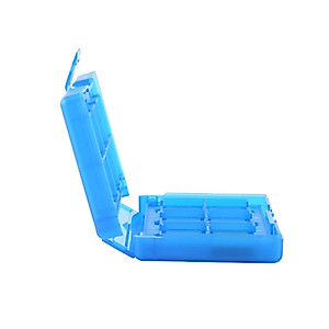 OUKENS Game Card Storage Box, 28 in 1 PP Plastic Game Card Case Holder Cartridge Storage Box for Nintendo DSL LL(Blue)