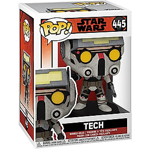 POP Star Wars: Bad Batch - Tech Funko Pop! Vinyl Figure (Bundled with Compatible Pop Box Protector Case), Bad Batch Tech, Multicolored, 3.75 inches