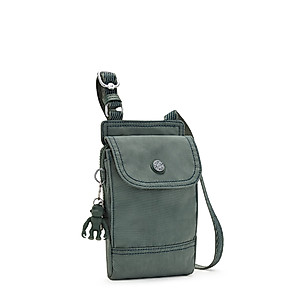 Kipling womens Women's Shani Minibag, Lightweight Crossbody Bag, Nylon Crossbody Minibag, Faded Green, 4.75 L x 8.25 H 2.25 D US