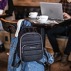 Arctic Zone Quilted, Insulated Backpack Style Lunch Pack - Black