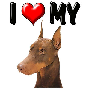 CafePress I Love My Doberman Mug Ceramic Coffee Mug, Tea Cup 11 oz