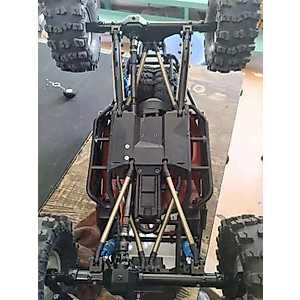 RZXYL Aluminum Front and Rear Axle for 1/10 Axial Wraith 90018 90048 90053 90018 90020 90045 90056 RR10 RC Model Crawler Car (Silver)