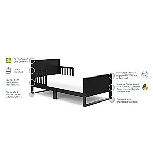 STORKCRAFT Slumber Toddler Bed, Black