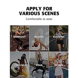 ATTRACO Women's Activewear Tops Long Sleeve Loose Fit Open Back Yoga Workout Shirts Blue L