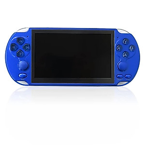 (Blue) 5.1'' 8GB Retro Handheld Game Console Portable Video Game Support Multi-Task Operation