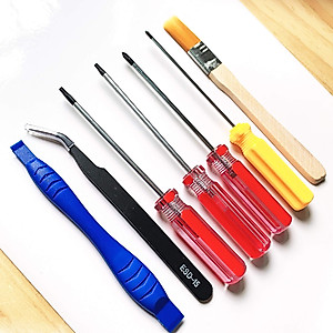 SIKAMI T8 T9 Torx Security Phillips PH00 PH0 Screwdriver Tool Set for PS5 Playstation PS4 PRO/PS4/PS4 Slim teardown cleaning Disassembly PS4 Controller(Set2)