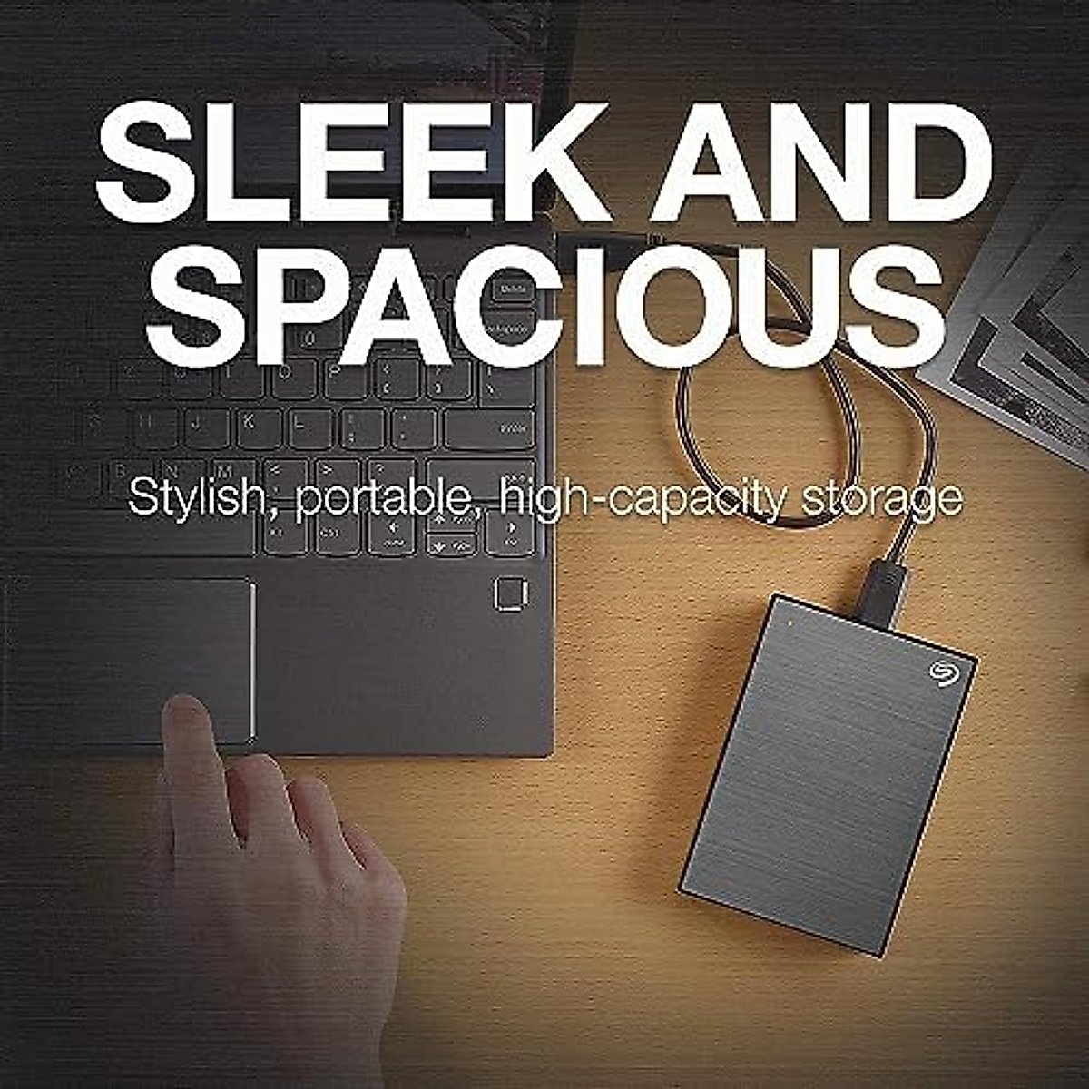 Seagate One Touch, 2TB, Password activated hardware encryption, portable external hard drive, portable external hard drive, PC, Notebook & Mac, USB 3.0, Black (STKY2000400)