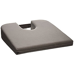 Tush Cush Home Office Orthopedic Large Computer Ergonomic Seat Cushion Original - Charcoal Velour Fabric