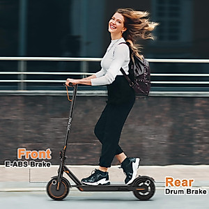 VOLPAM Electric Scooter, Powerful 350W/500W Motor, Max 12/19/28Miles Long Range, Top Speed 16/19/21 MPH, 8.5" /10'' Tires, E Scooter for Adults (8.5''-12Miles-350W)