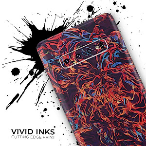 DesignSkinz Liquid Abstract Paint Remix V27 Protective Vinyl Decal Wrap Skin Cover Compatible with The Samsung Galaxy S20 (Screen Trim & Back Glass Skin)