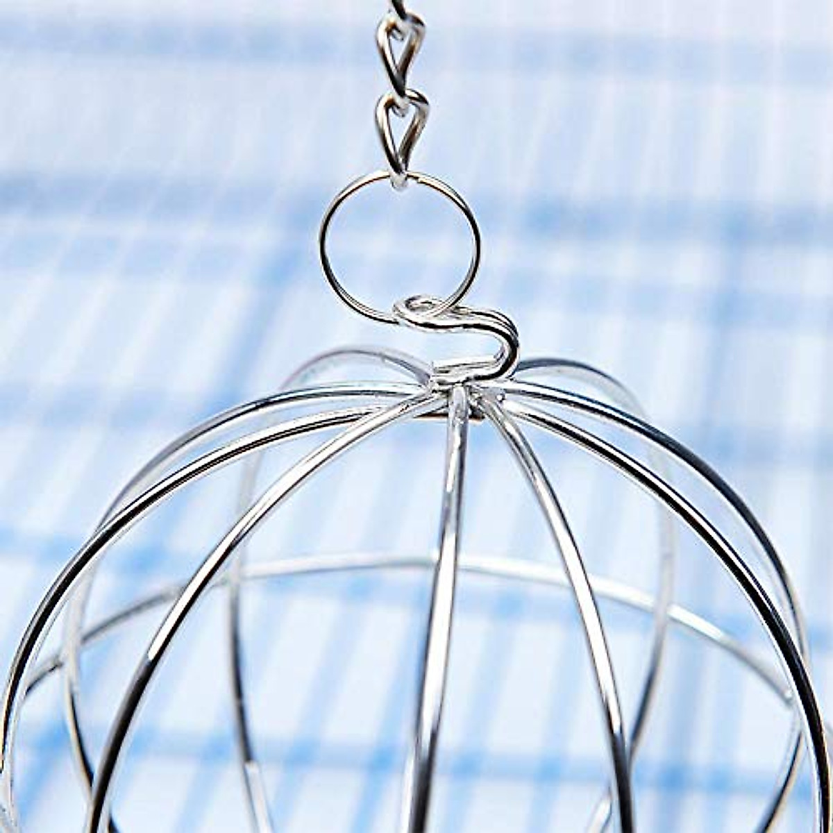 Lbaby Hay Feeder Ball Stainless Rabbits Feeding Grass Ball 3.15inch Hay Dispenser Holder Feeder Hanger Accessories for Small Animals Guinea Pig Bunny